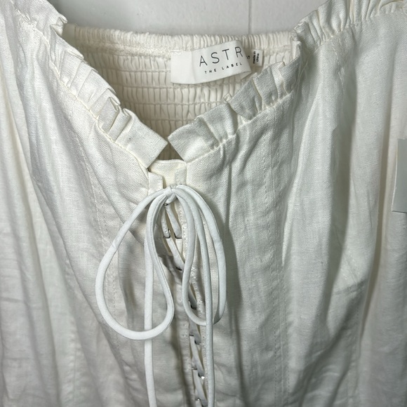 Astr | Tops | Astr Lace Up Puff Sleeve Corset Top | Poshmark